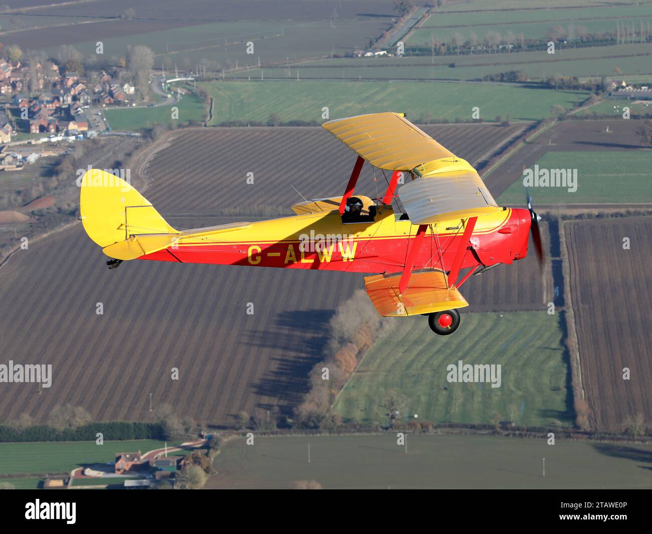 Dh82a tiger moth cockpit hi-res stock photography and images - Alamy