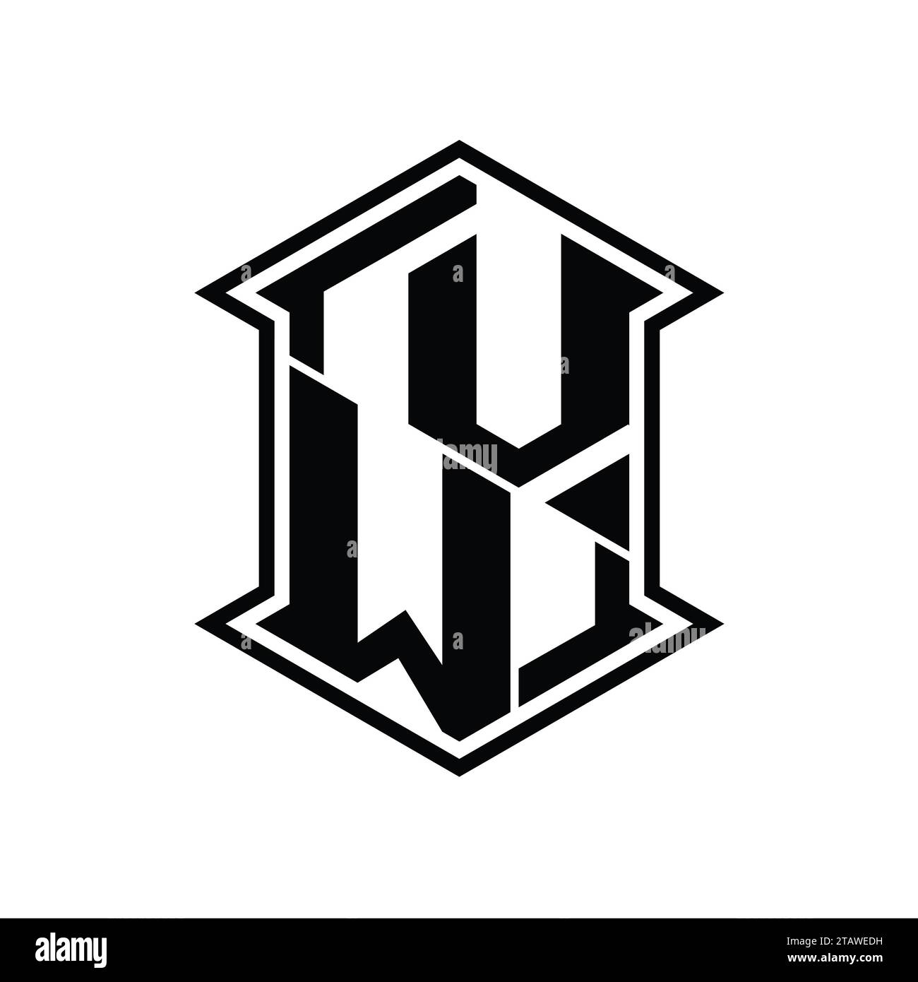 Vw letter logo hi-res stock photography and images - Alamy