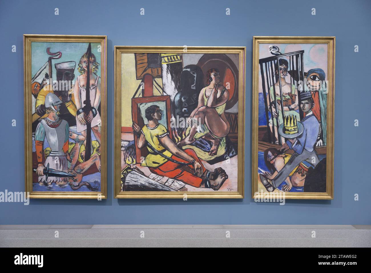 Max Beckman art works in Pinakothek in Munich Stock Photo - Alamy