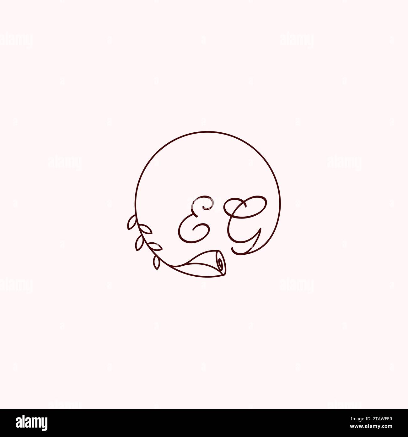 EG initial logo letters in high quality professional design that will ...