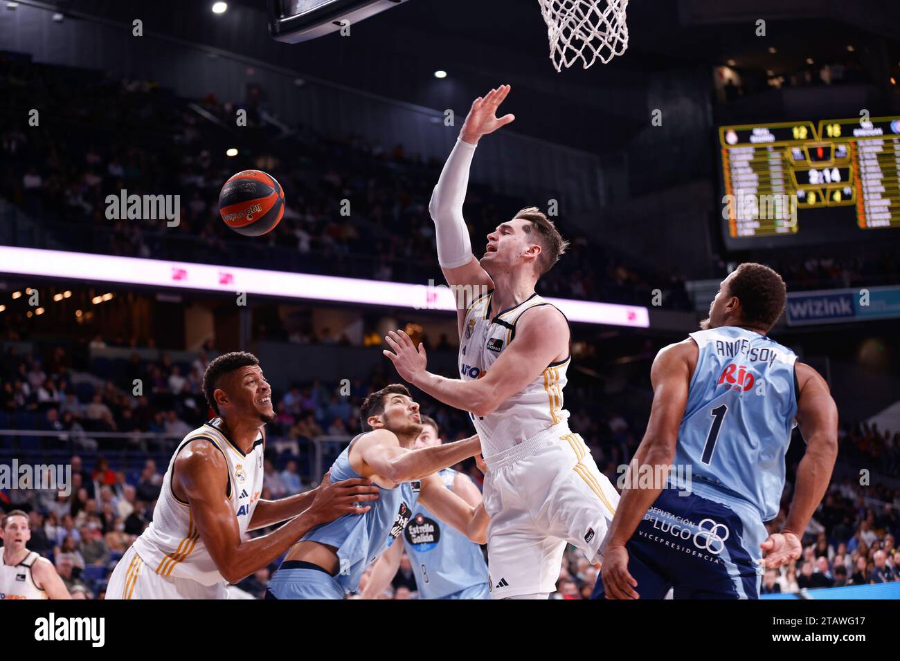 Mario Hezonja of Real Madrid in action during the Spanish League, Liga ACB Endesa, basketball ...