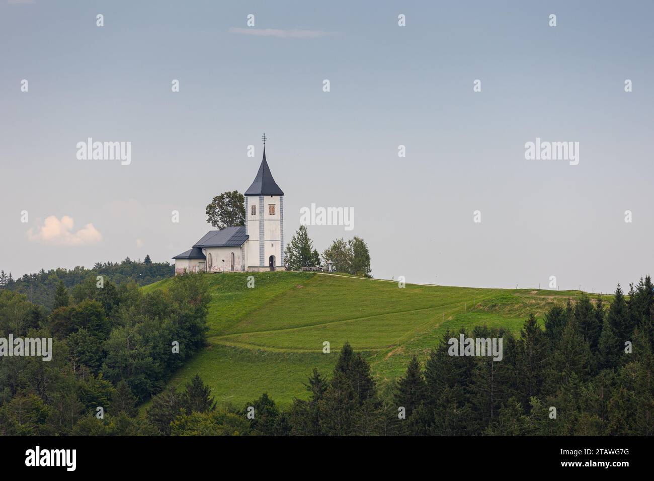 Jamnik, Slovenia. The Jamnik Church is a charming 15th-century chapel ...