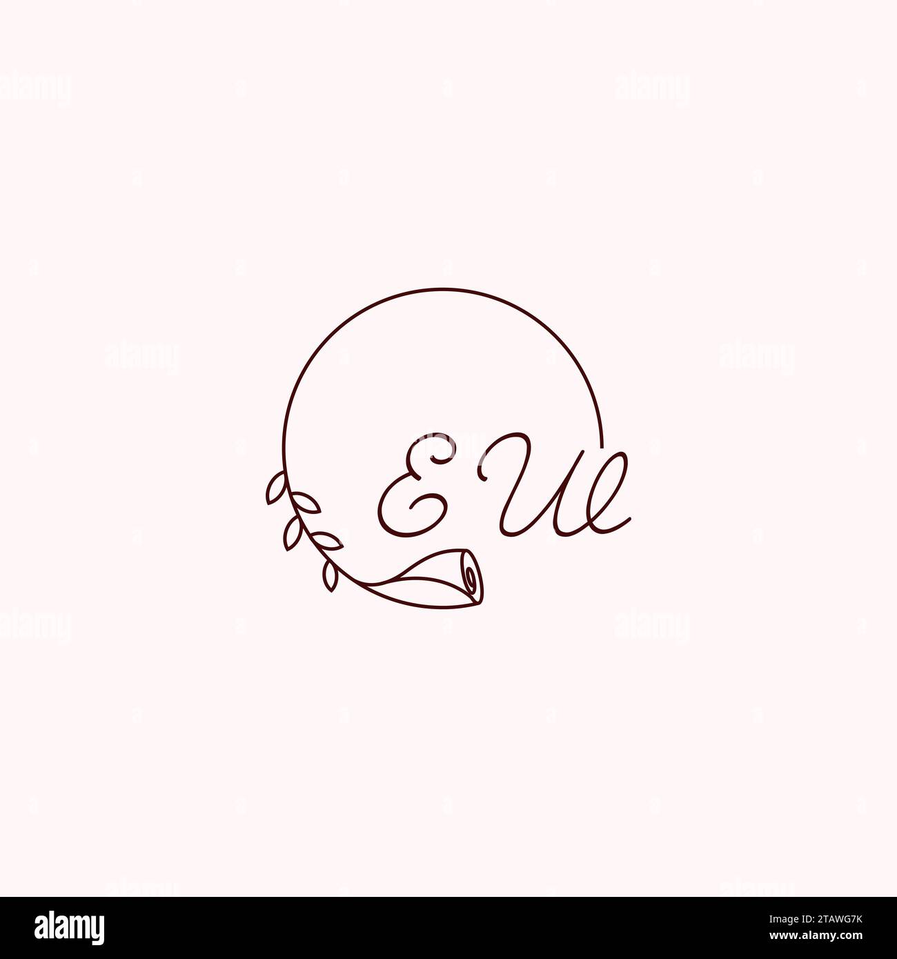 Ew initial Stock Vector Images - Alamy