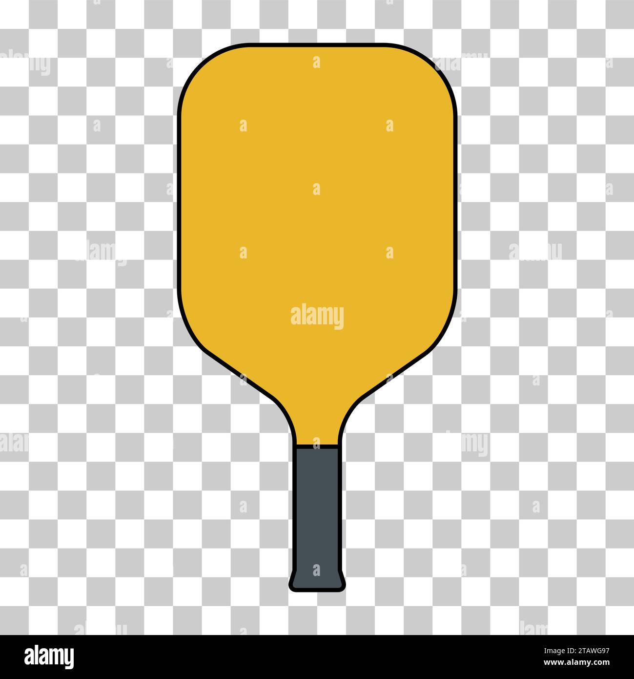 Pickleball racket sport, indoor paddle icon, web flat symbol vector ...