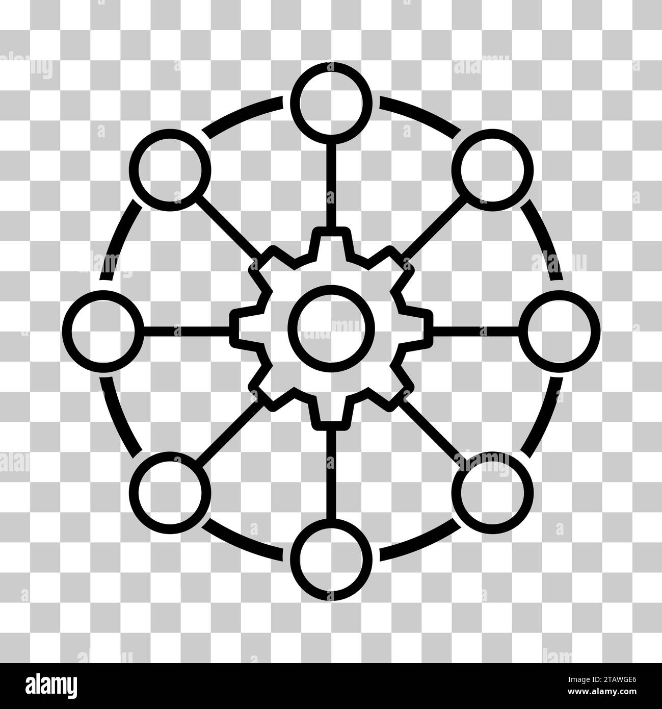 Multichannel digital design icon, omnichannel flat web symbol, internet ...
