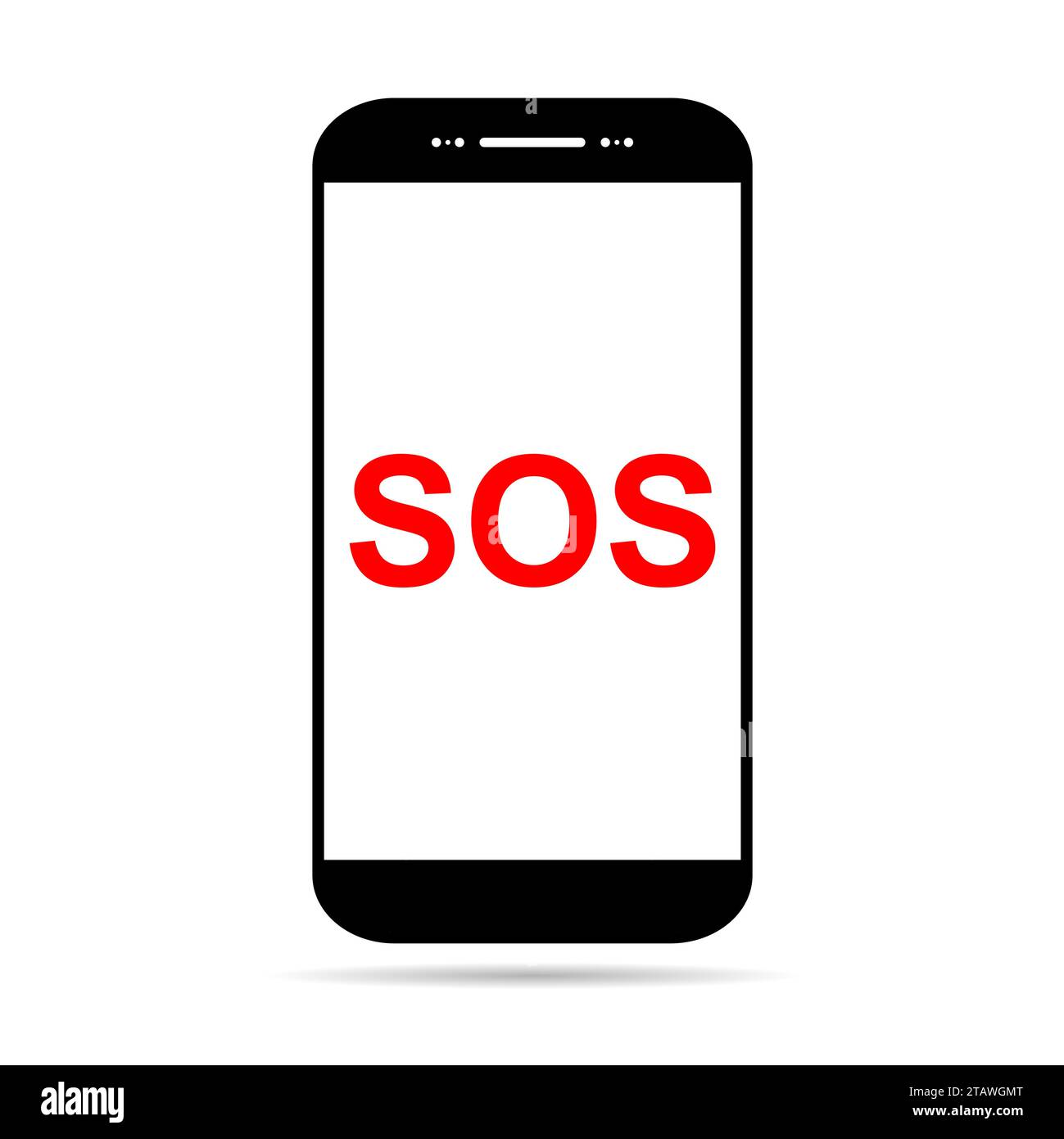 SOS help shadow icon, safety support alert design, save vector ...