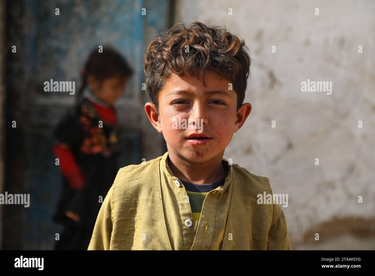 Happy Afghan poor children, happy young girl, happy young boy, Needy ...
