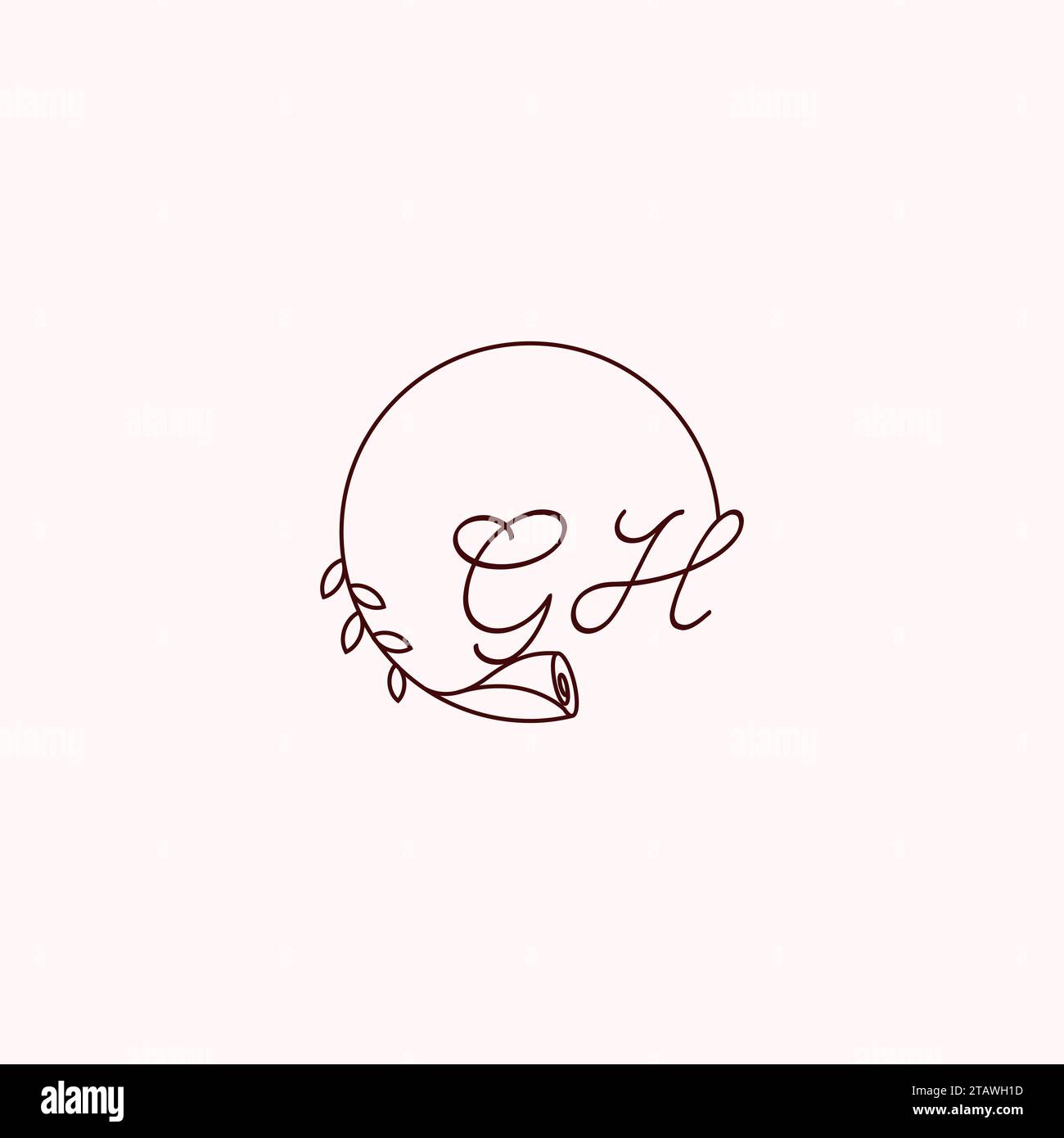 GH initial logo letters in high quality professional design that will ...