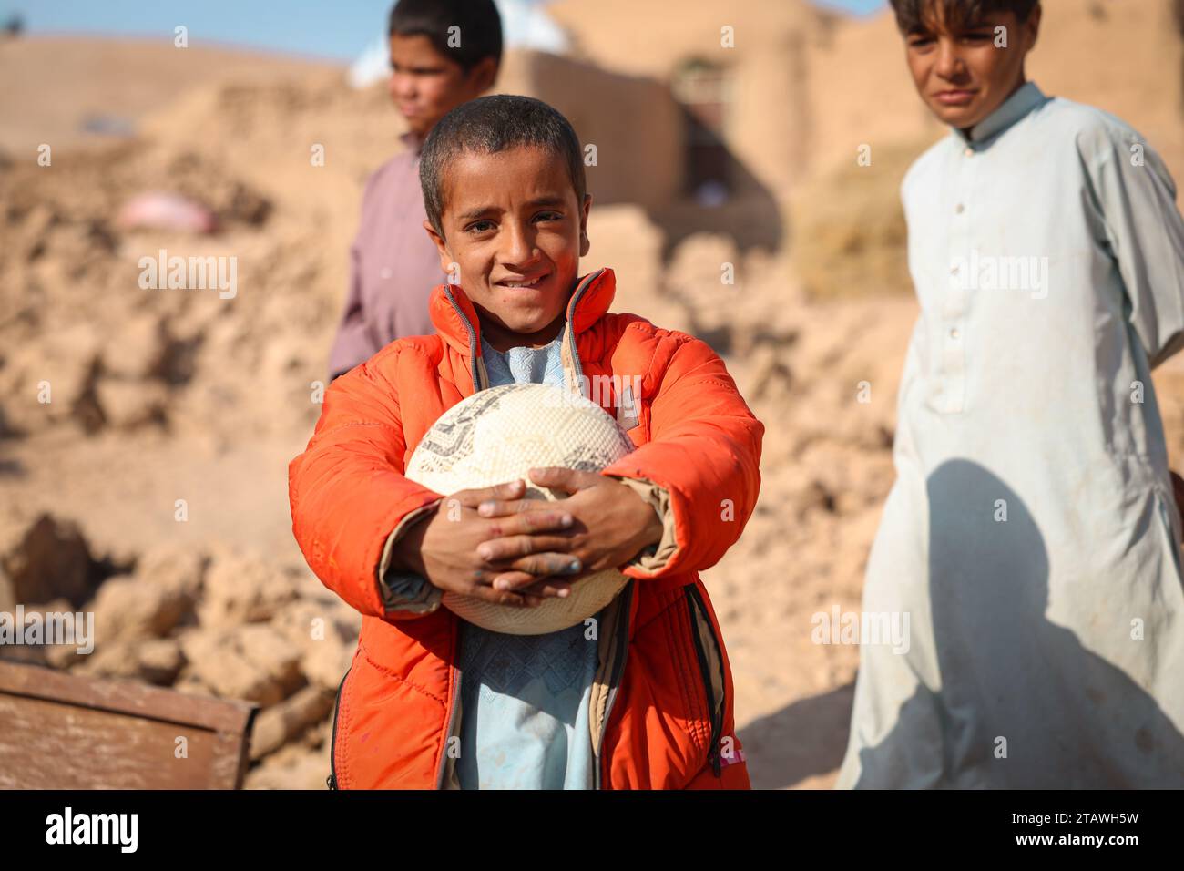 Happy Afghan poor children, happy young girl, happy young boy, Needy ...