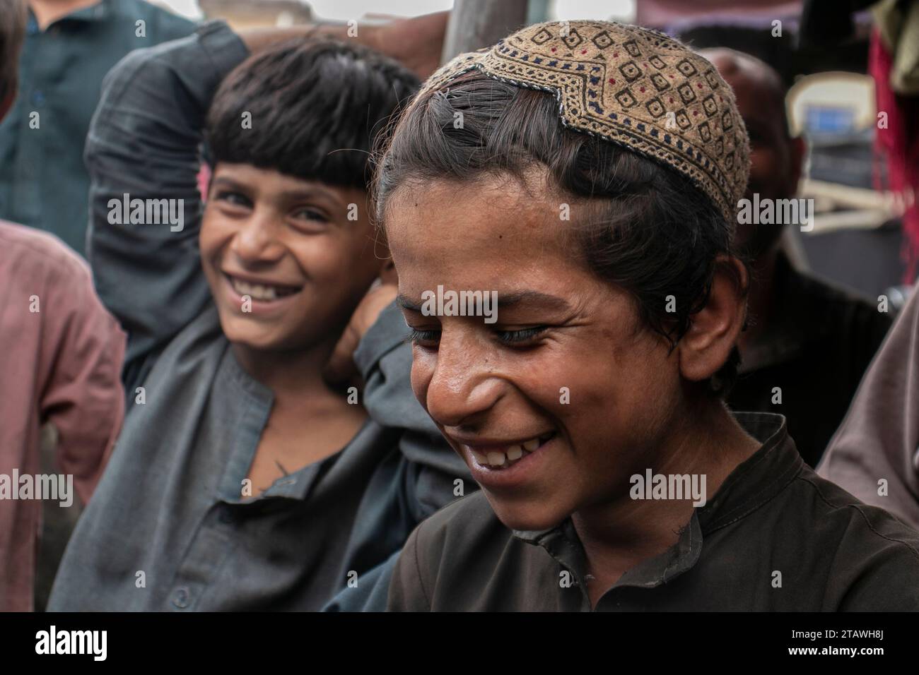 Happy Afghan poor children, happy young girl, happy young boy, Needy ...