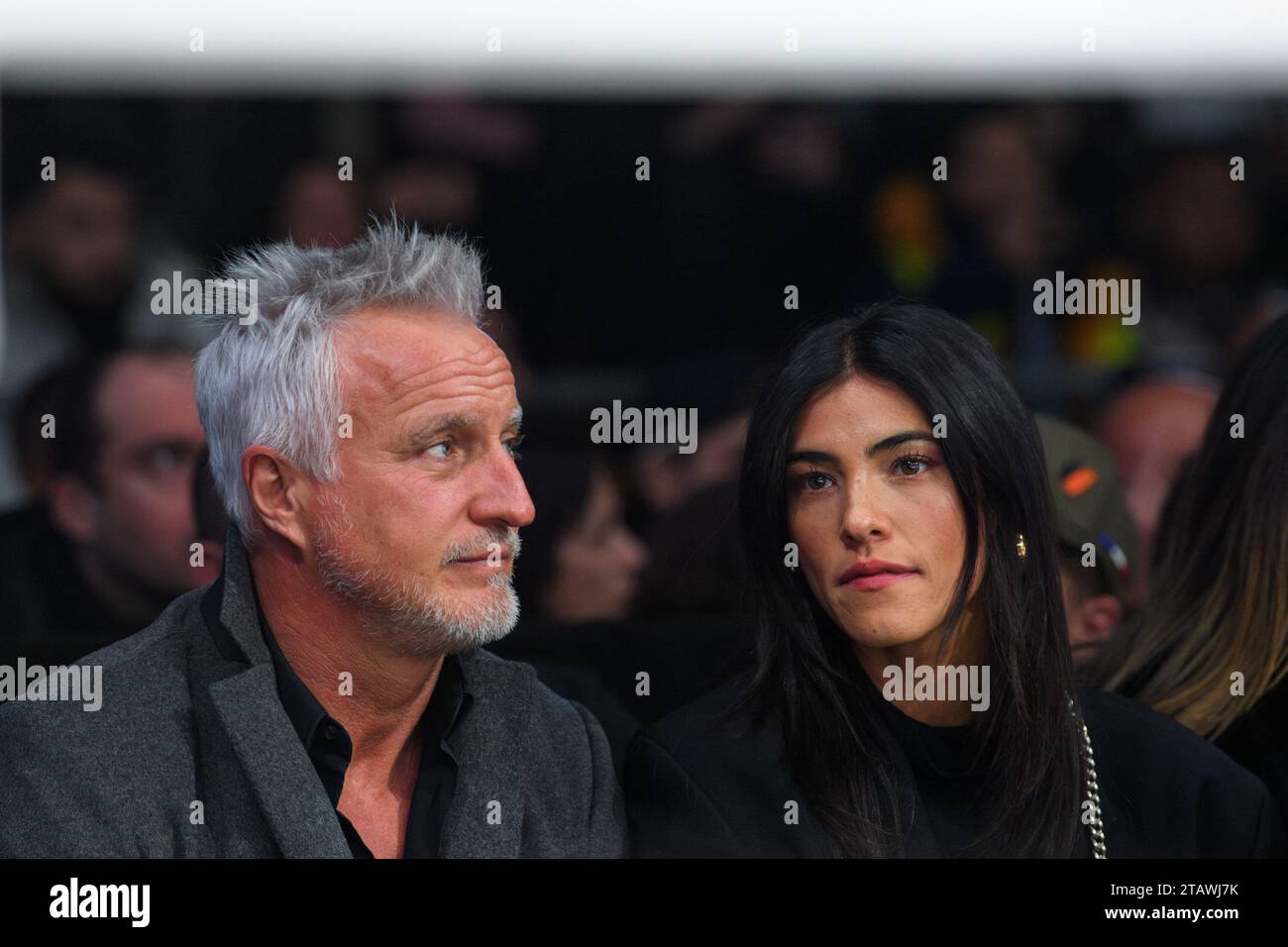 Marseille, France. 02nd Dec, 2023. David Ginola and Maeva Denat watch ...