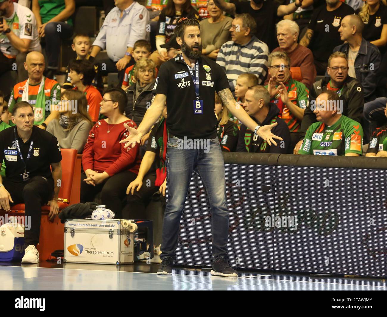 Head Coach Bennet Wiegert (SCM) - Handball Bundesliga Season 2023-24 SC ...