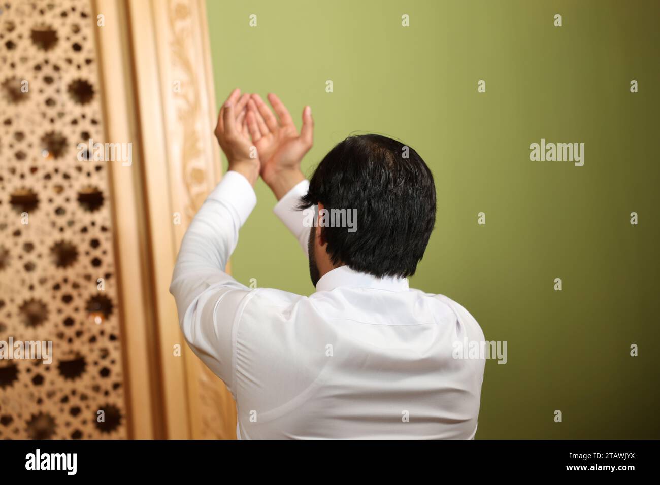 Young Muslim man praying, Islamic prayer, man prayer Stock Photo - Alamy