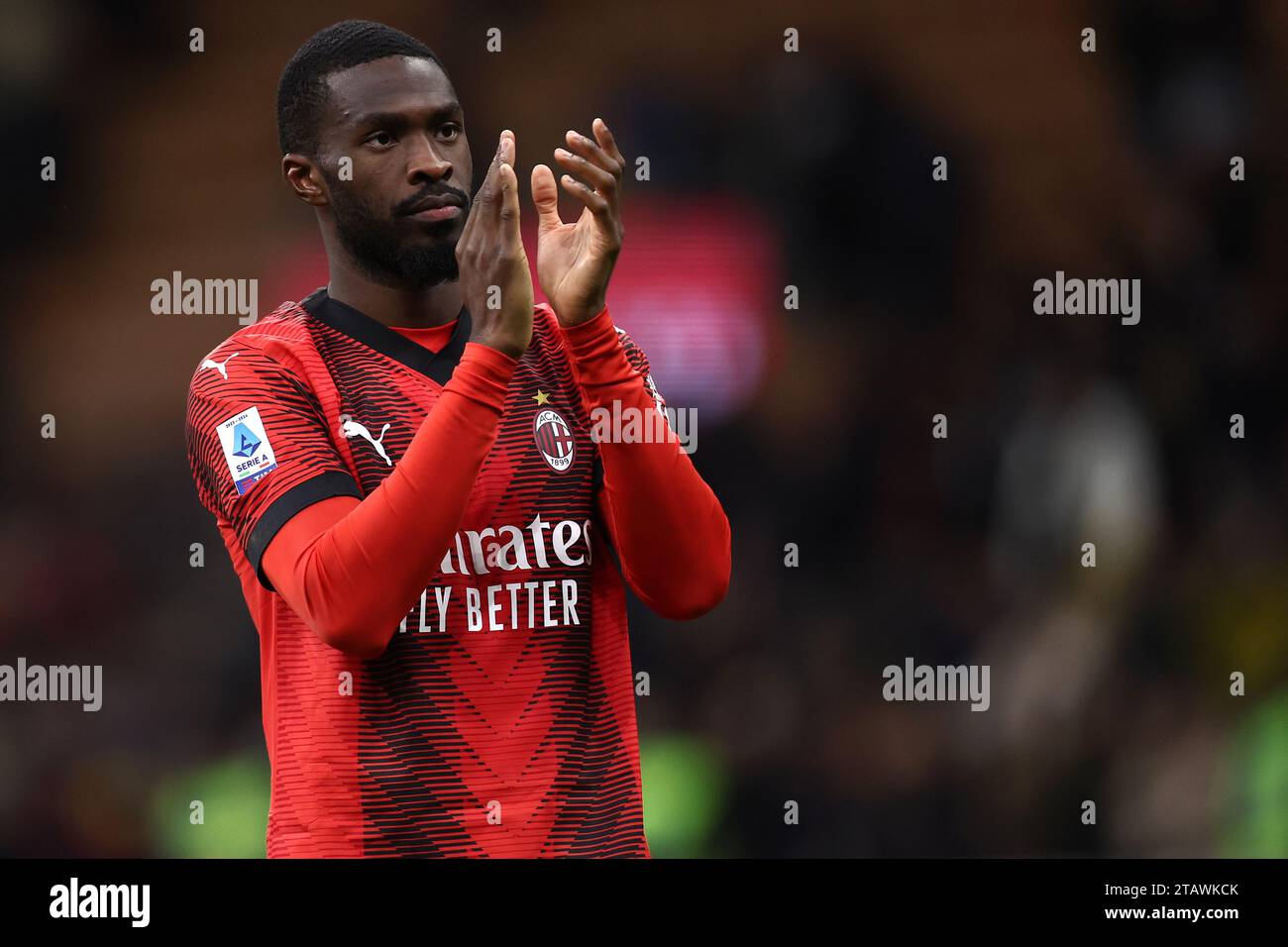 Milano, Italy. 02nd Dec, 2023. Fikayo Tomori of Ac Milan celebrates at ...