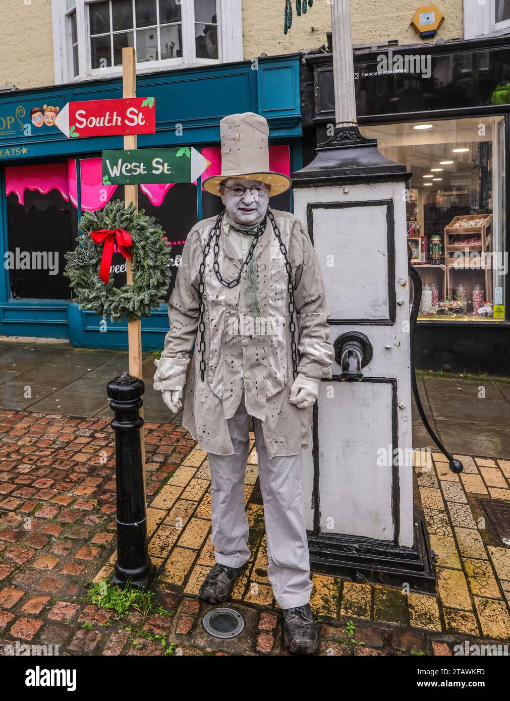 Men in ghost of xmas carol costume hi-res stock photography and images ...