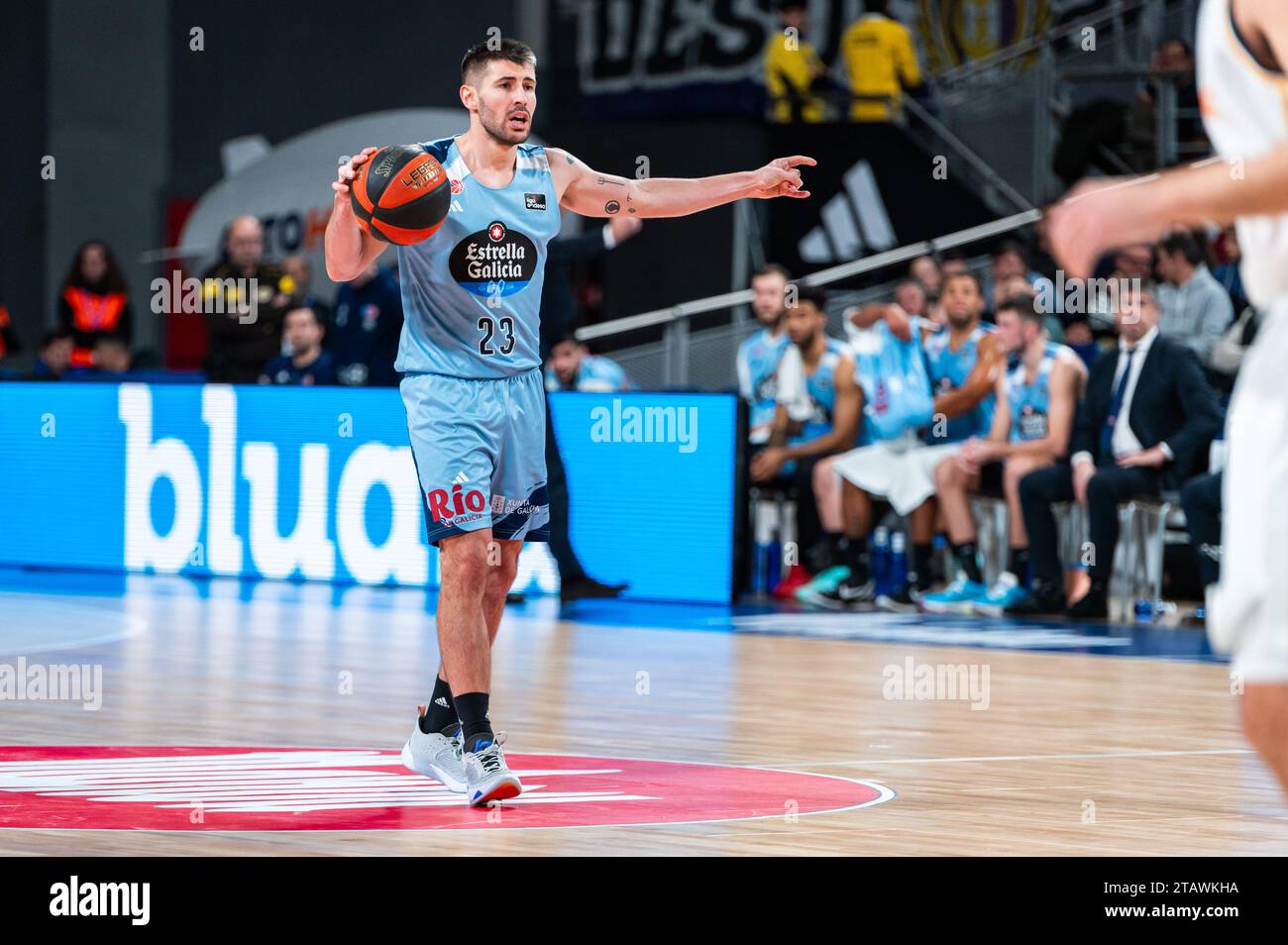 Madrid, Madrid, Spain. 3rd Dec, 2023. Erik Quintela of Rio Breogan seen ...