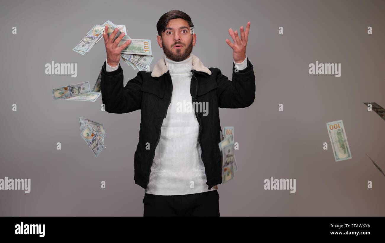 Money showering hi-res stock photography and images - Alamy