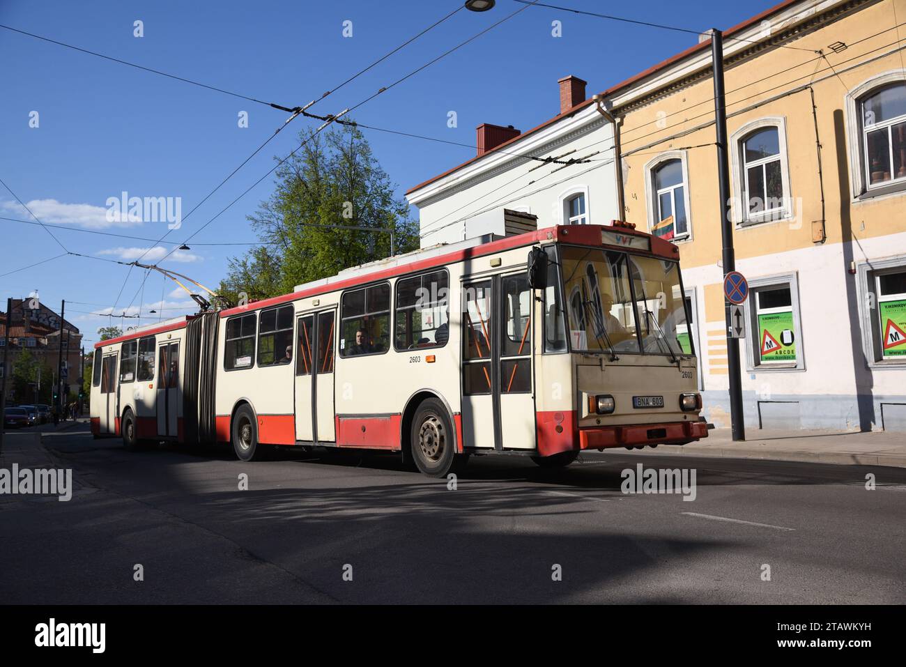 Skoda 15Tr trolleybus Stock Photo - Alamy