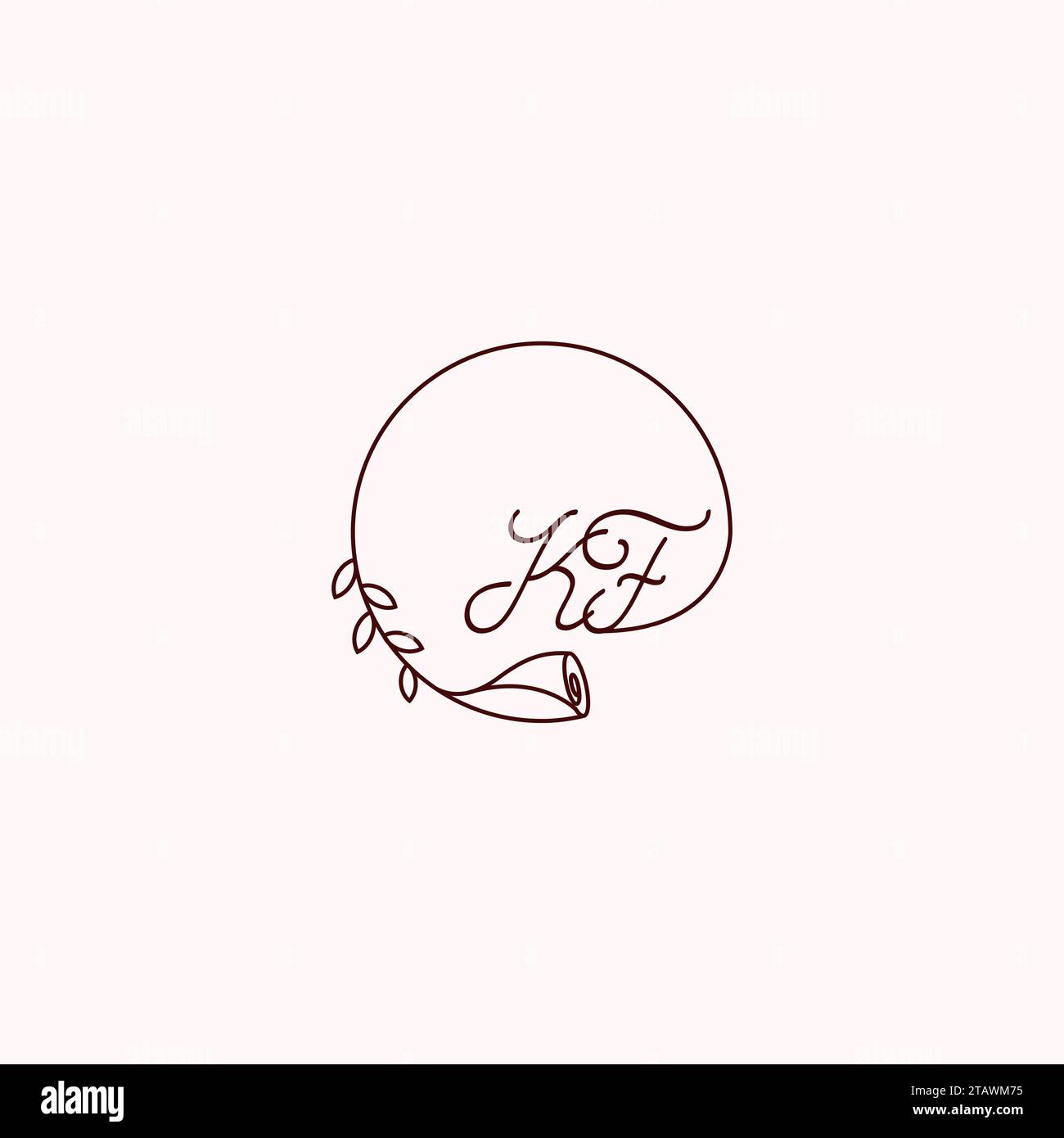 KF initial logo letters in high quality professional design that will ...