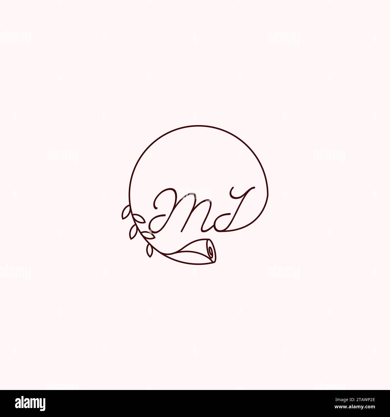 MI initial logo letters in high quality professional design that will ...