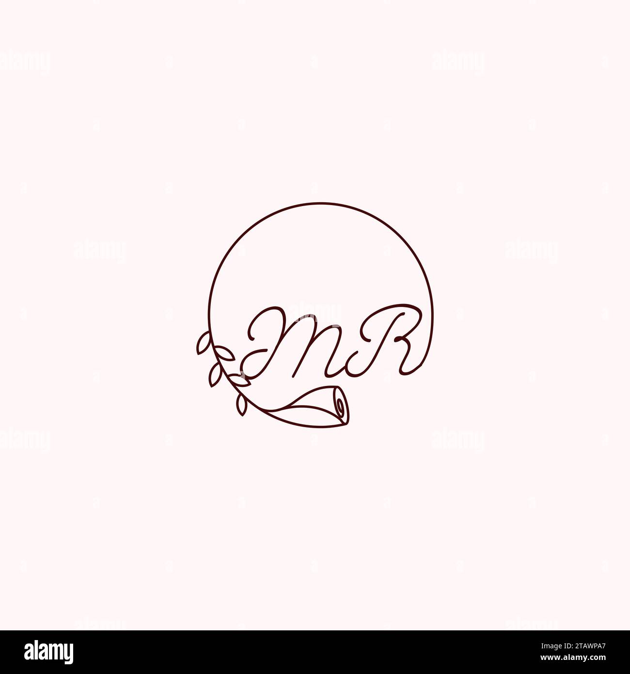 MR initial logo letters in high quality professional design that will ...