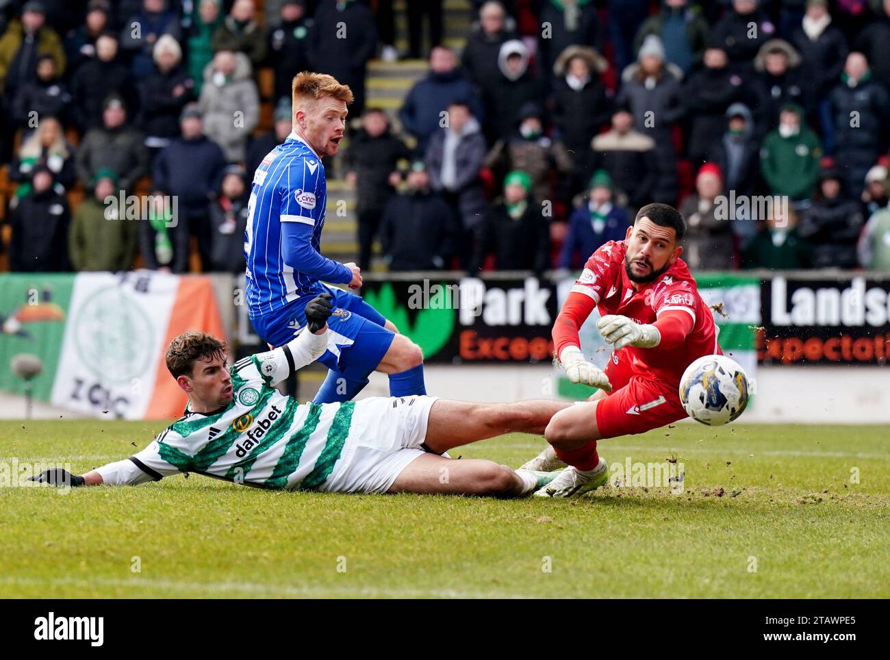 Celtic's Matthew O'Riley and St Johnstone's Luke Robinson and ...