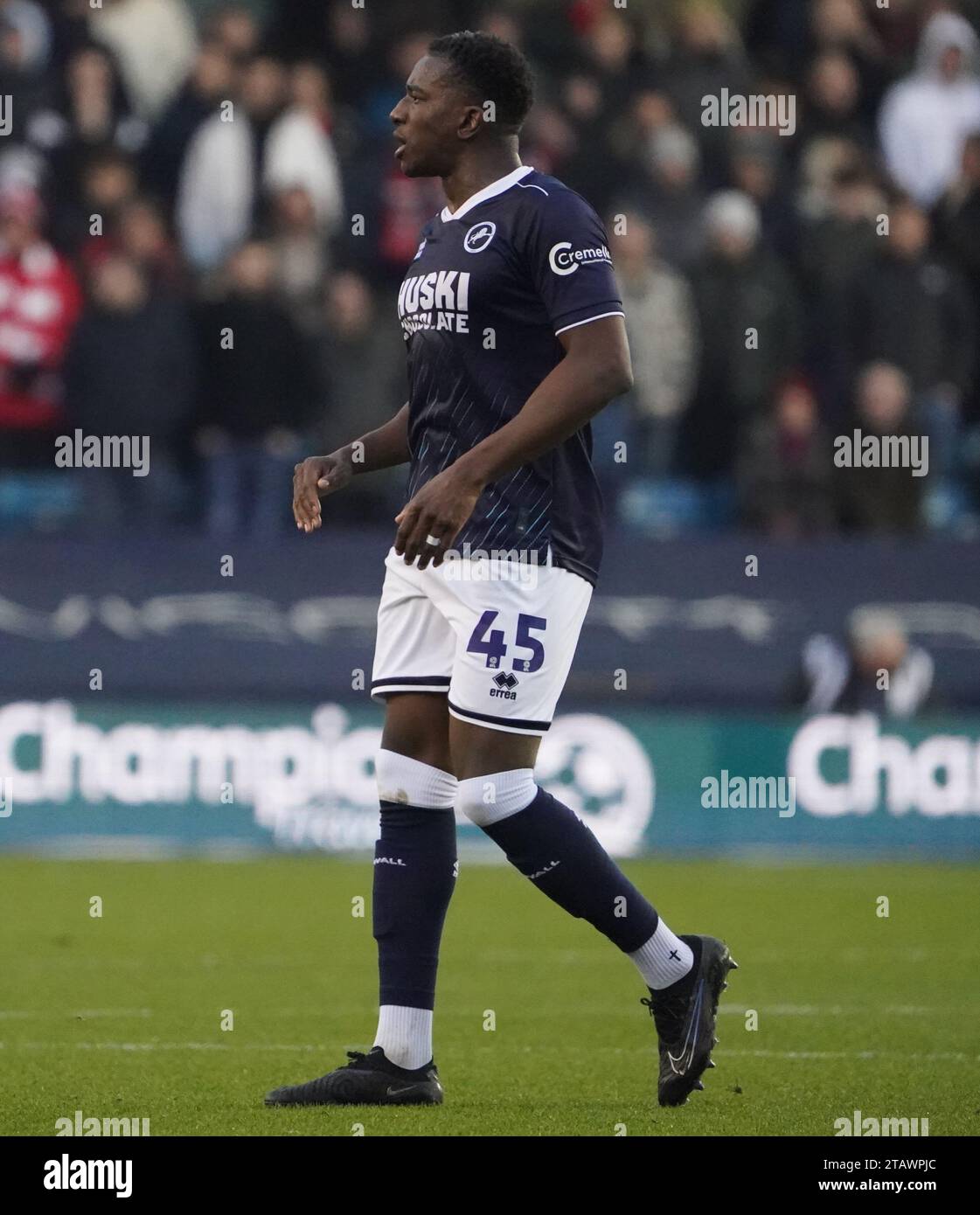 LONDON, ENGLAND - DECEMBER 2: Wes Harding of Millwall during the Sky ...