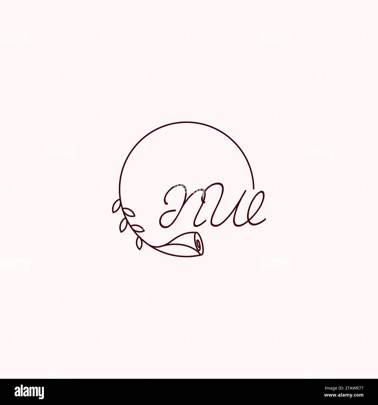 NW initial logo letters in high quality professional design that will ...