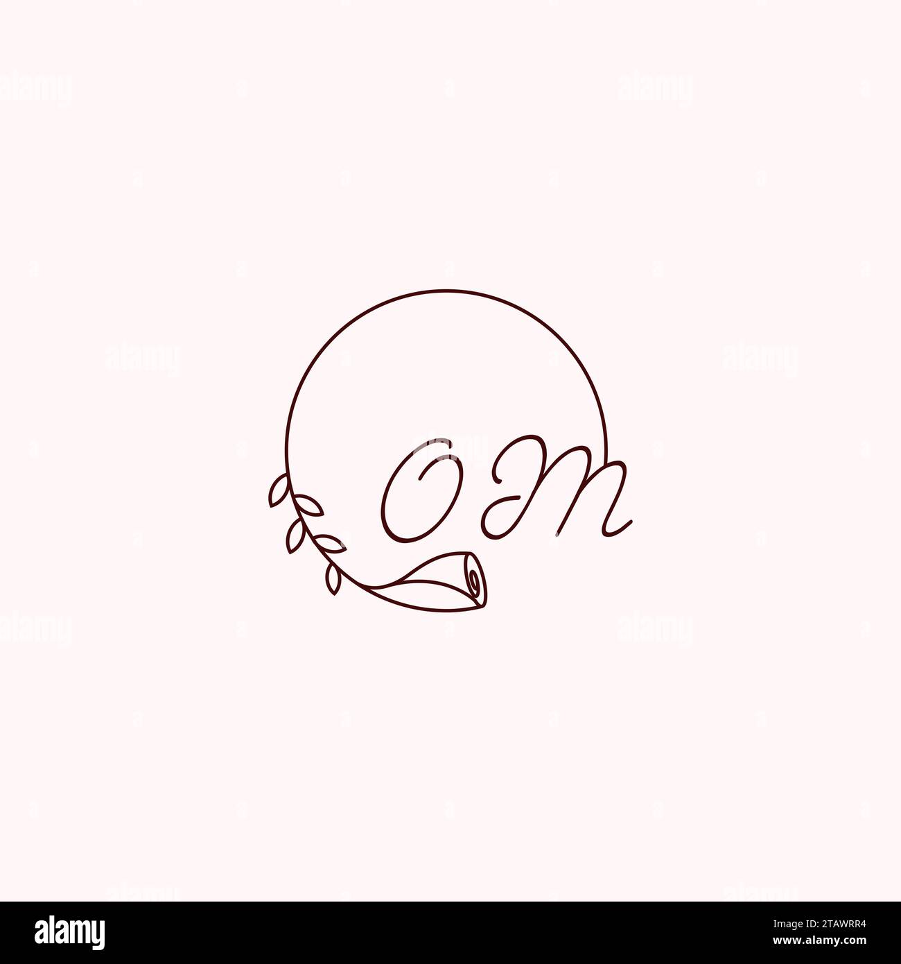 OM initial logo letters in high quality professional design that will ...