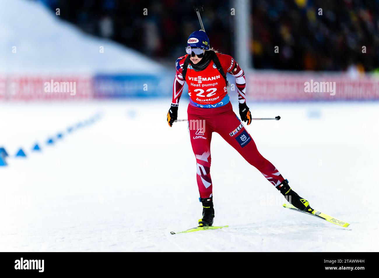 Lisa Theresa Hauser of, Austria. , . competes in women's 10 km pursuit ...