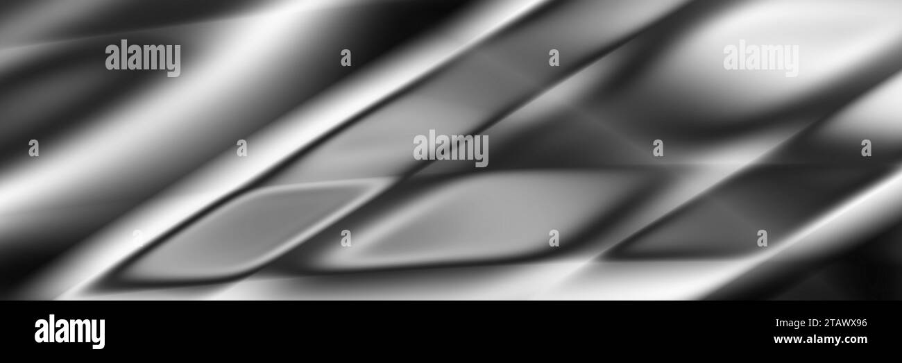 Silver metallic glossy art web wide design Stock Photo - Alamy