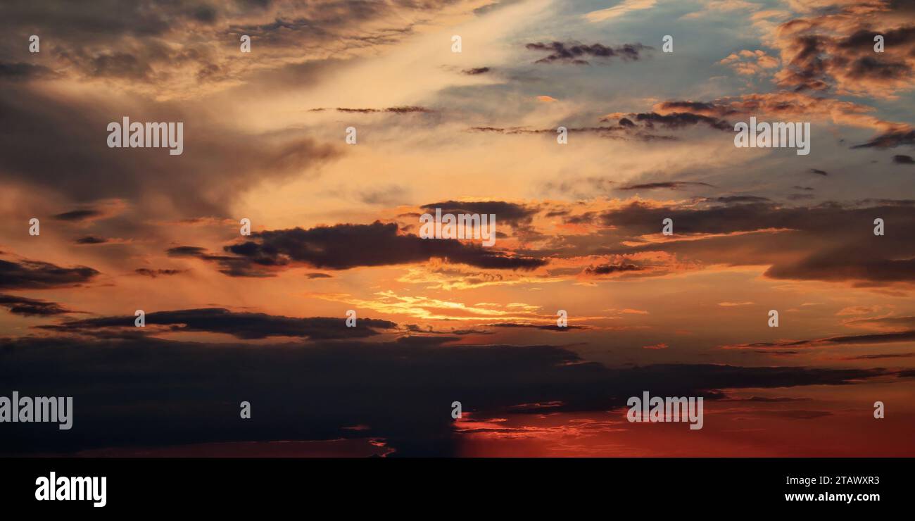 Vibrant orange clouds during hi-res stock photography and images - Alamy