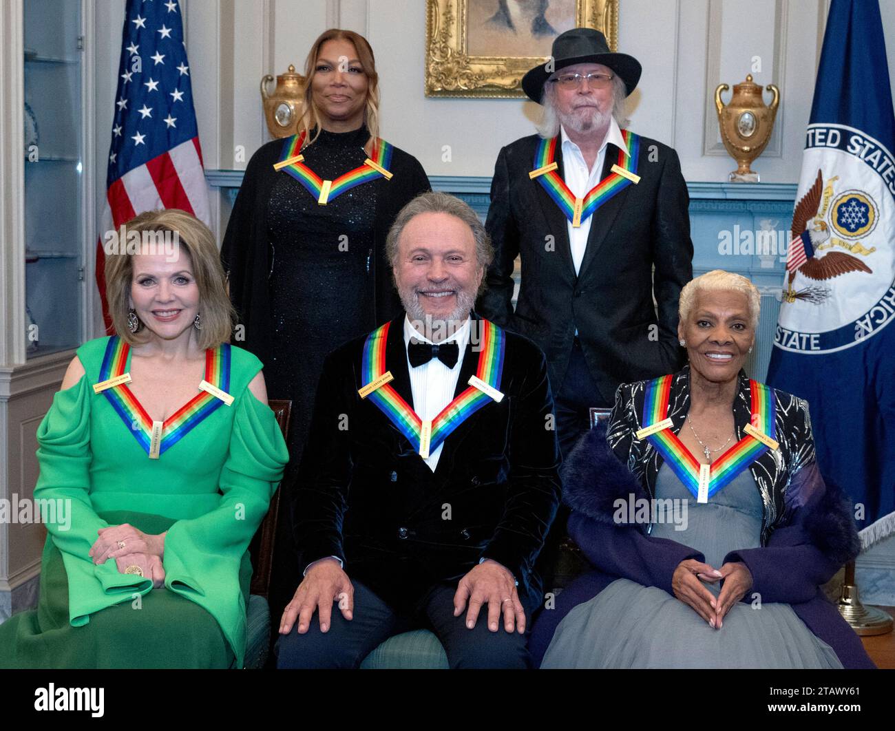 2023 Kennedy Center Honorees pose for a group photo following the ...