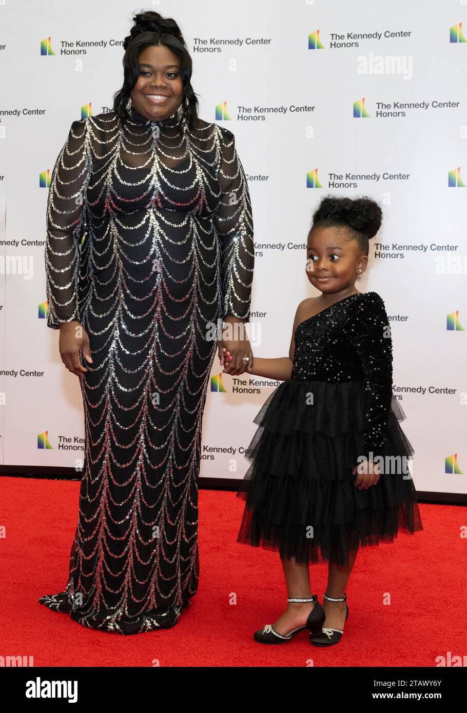 Five-year-old rapper VanVan and her mom, Tikenjna McConneaughey arrive ...