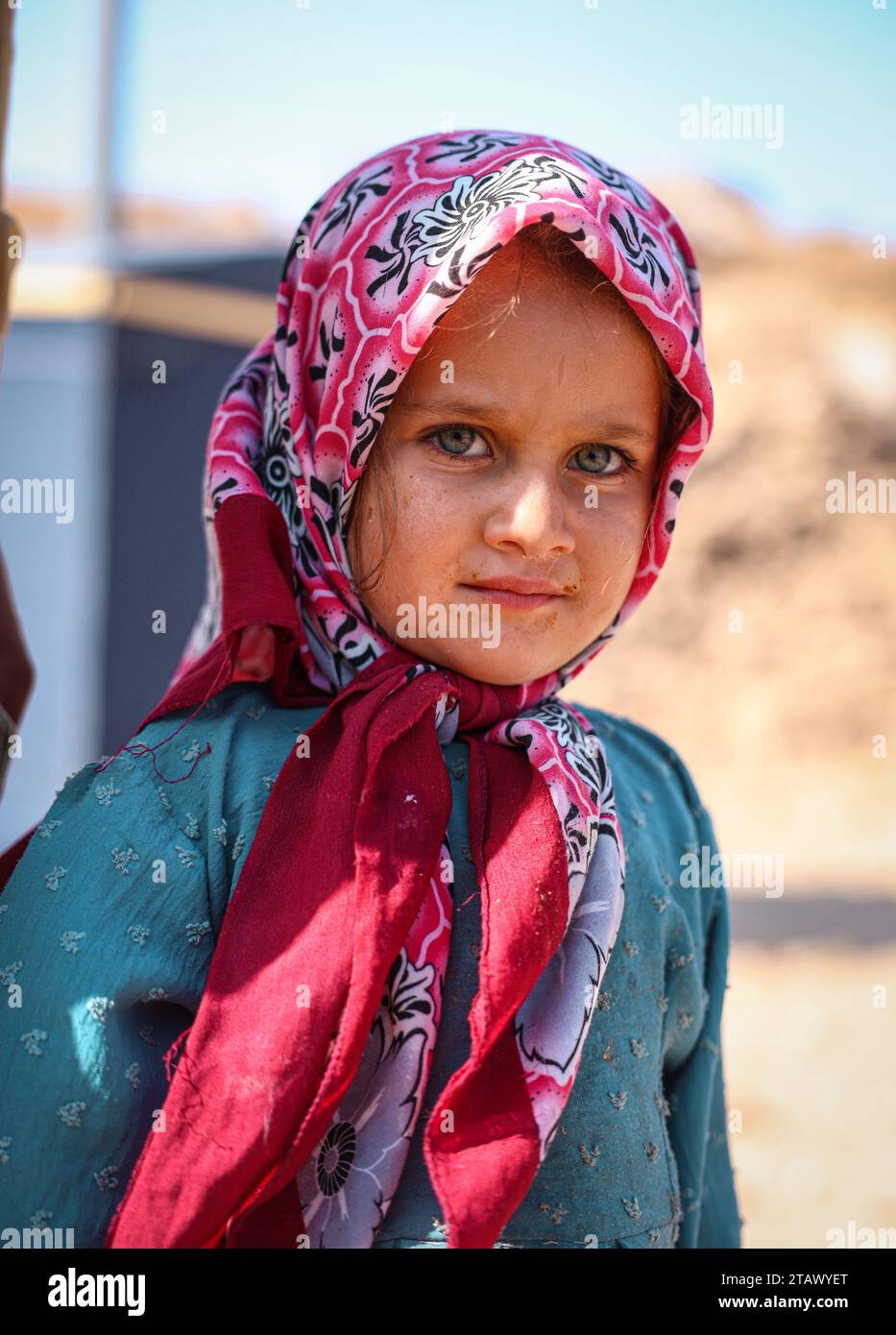 Portrait of a young poor Afghan girl in the village | Afghan girl Kabul ...