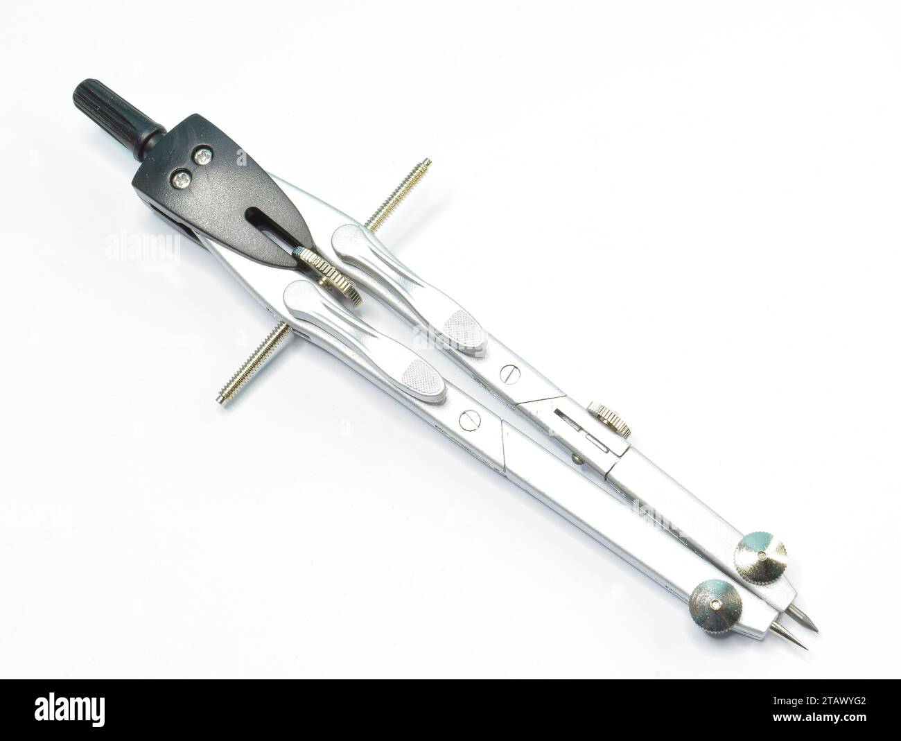 School kit - Modern Technical drawing instrument on white background ...