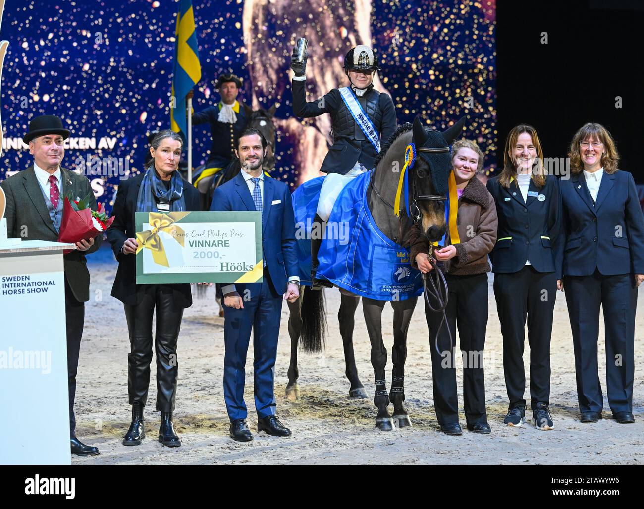 STOCKHOLM 20231203 Selma Gustafsson Thelin with the horse Barravalley ...