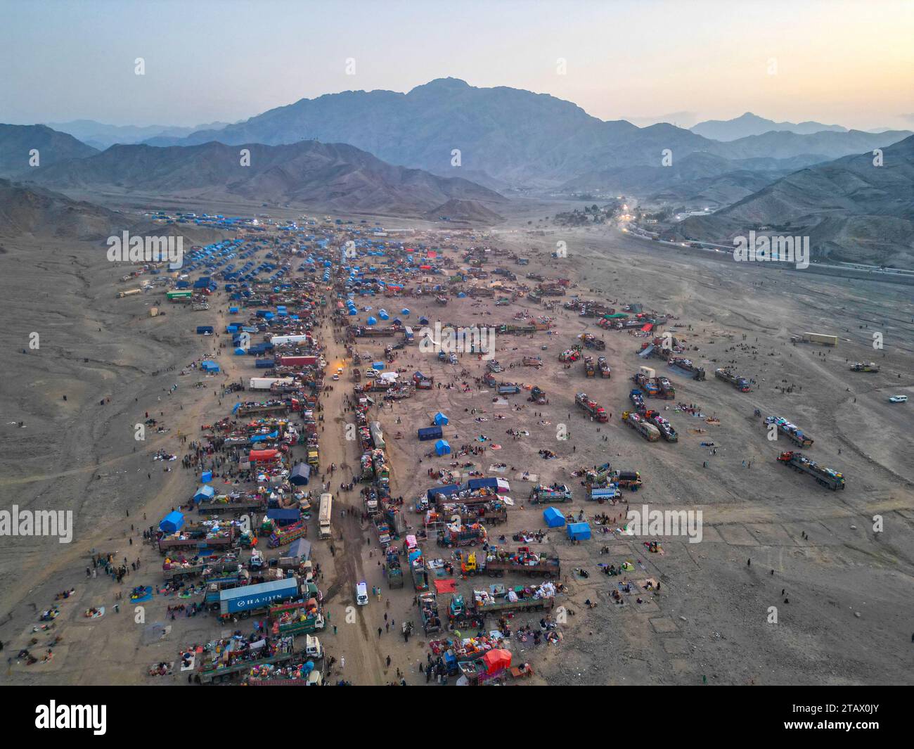 Afghanistan refugees forced to leave Pakistan: A drone view of a ...