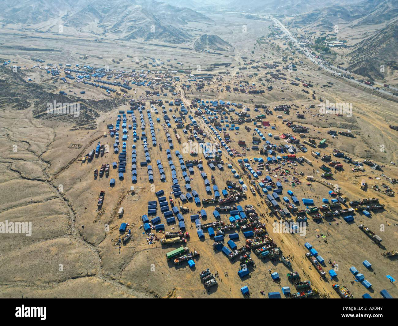 Afghanistan refugees forced to leave Pakistan: A drone view of a ...