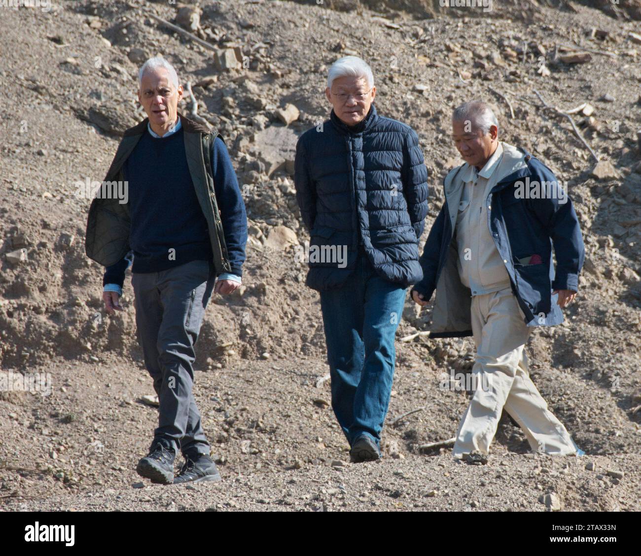 Tsushima, Japan. 03rd Dec, 2023. (L-R)U.S. Ambassador to Japan Rahm ...