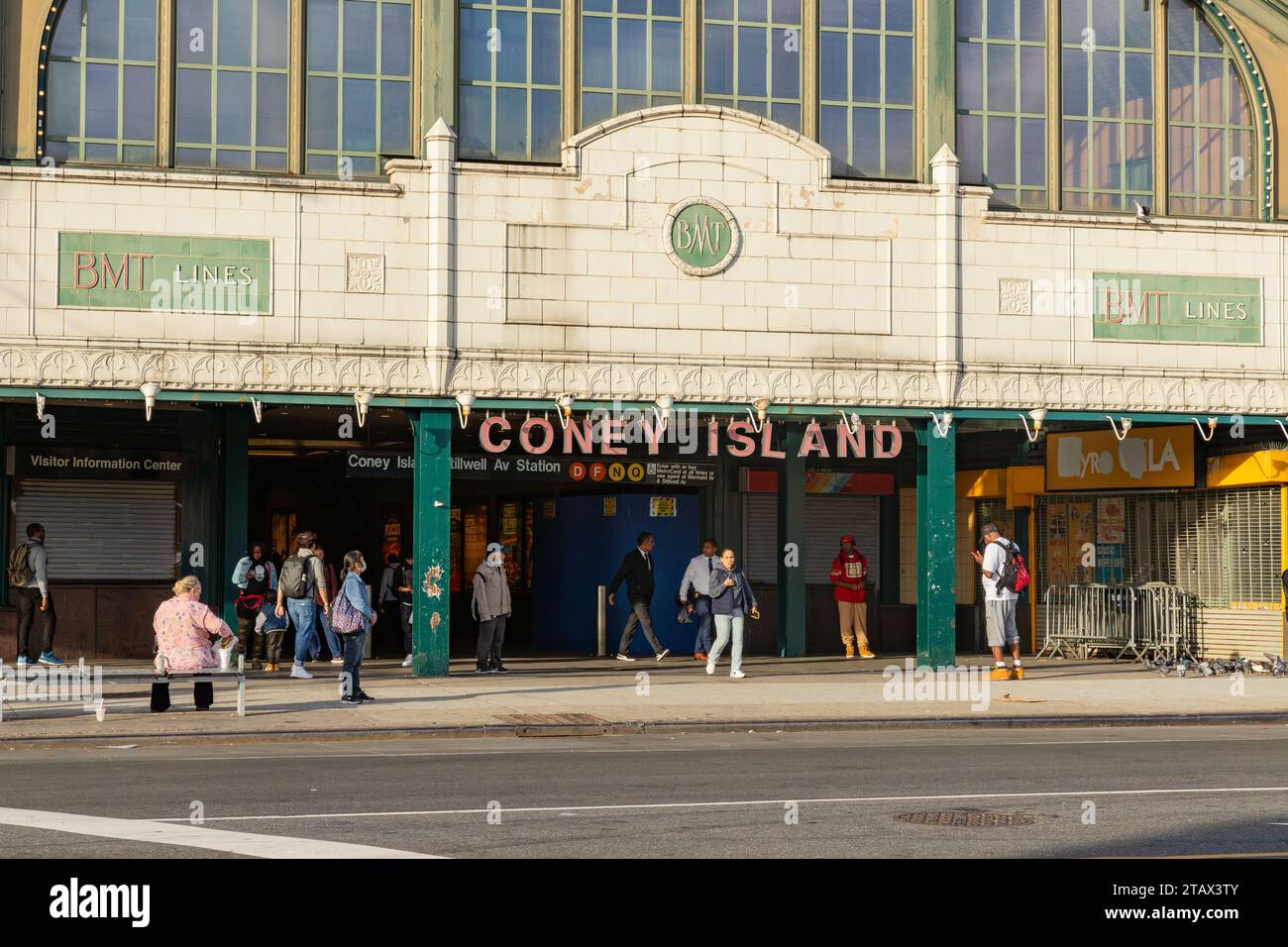 Stillwell station, Coney Island, Brooklyn, New York City, United States ...
