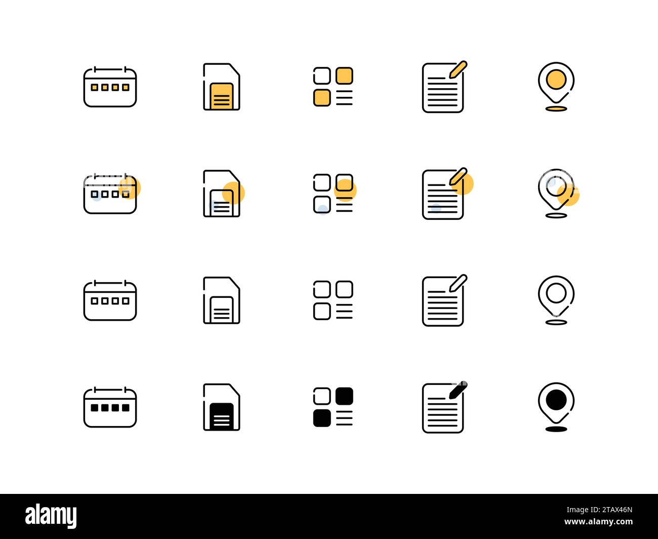 Set Of Icons For Web Design And Mobile Applications Stock Vector Image ...