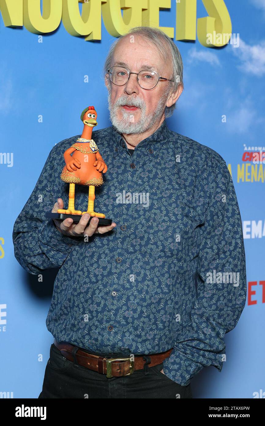 Paris, France. 03rd Dec, 2023. Peter Lord attends 'Chicken Run - La ...