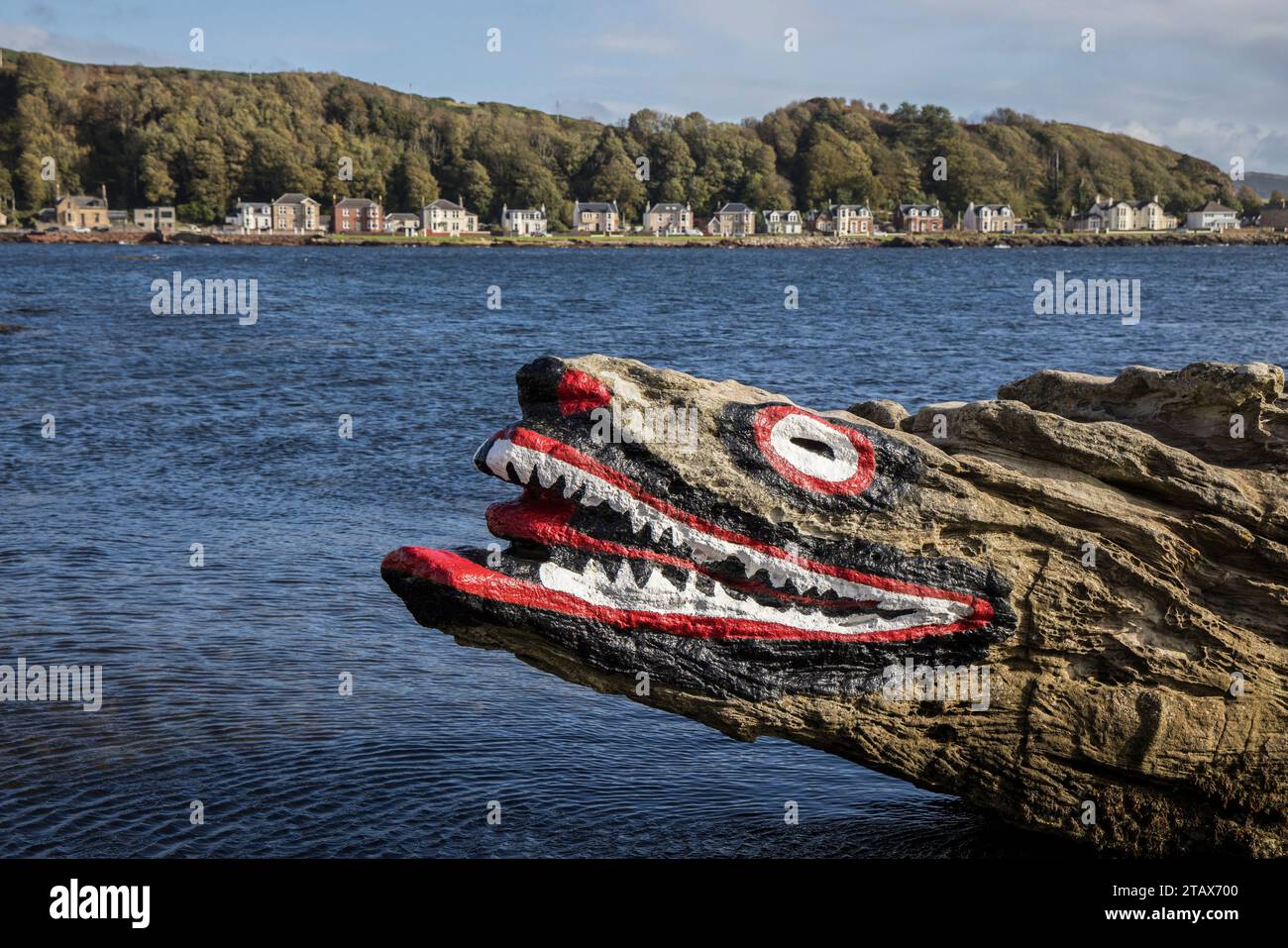 Crocodile Rock c.1900, Millport, Great Cumbrae, Scotland, UK Stock ...