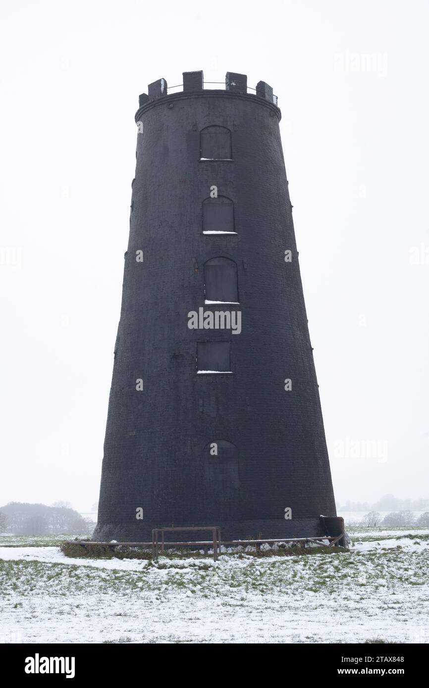 Festive scene white over morning, first proper snow fall December 2023 ...
