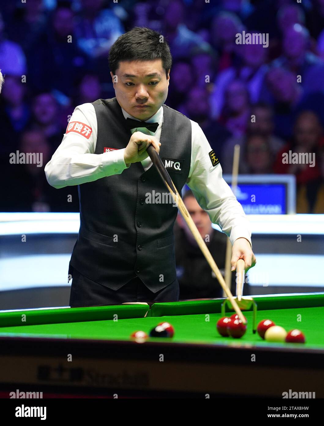 Ding Junhui during his match against Ronnie O'Sullivan on day nine of ...