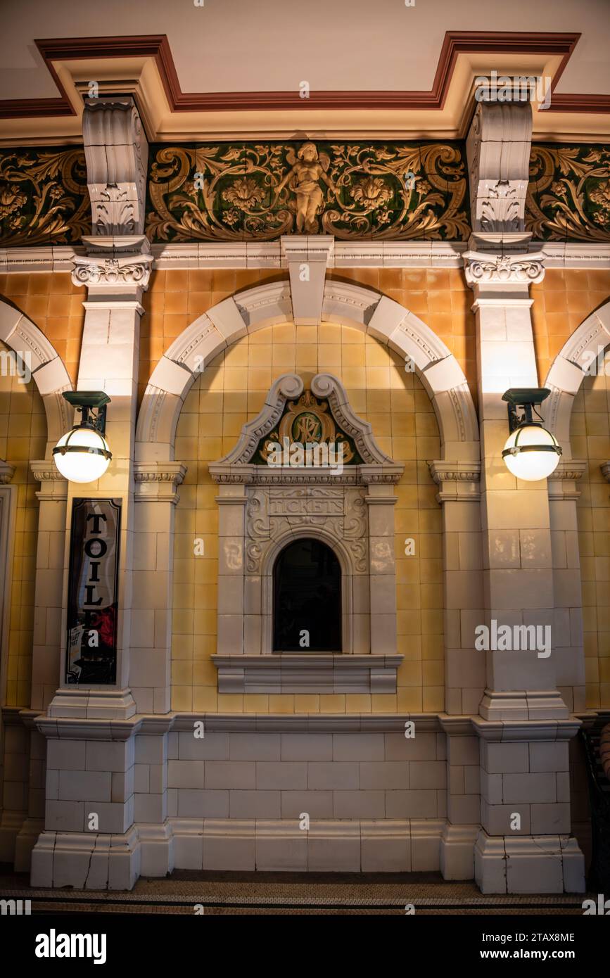 Interior of Dunedin Railway Station, South Island, New Zealand Stock ...