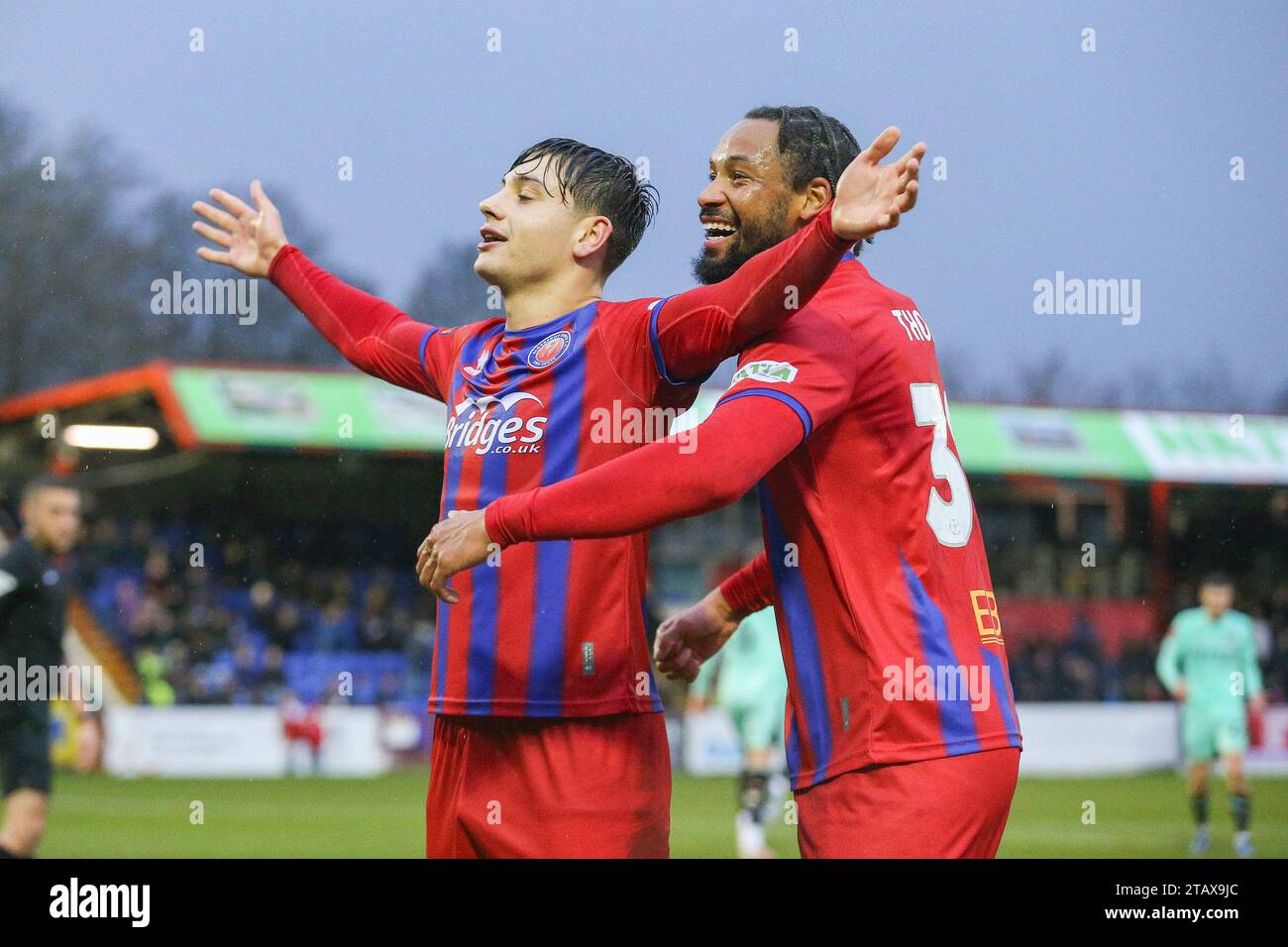 Aldershot, UK. 03rd Dec, 2023. Aldershot Town midfielder Josh Stokes ...