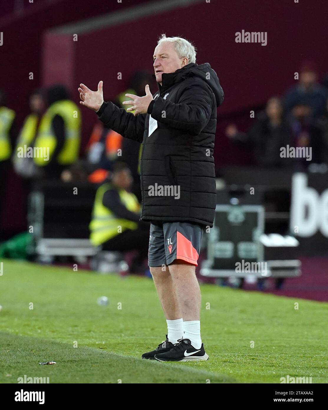 Crystal Palace first team coach Ray Lewington during the Premier League ...