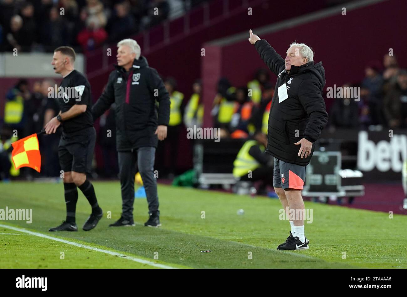 Crystal Palace first team coach Ray Lewington during the Premier League ...